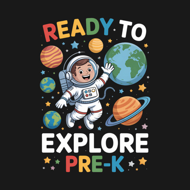 Back to School Astronaut Space Pre-k Cute - Back To School Astronaut ...