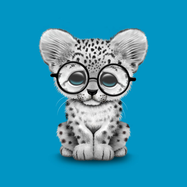 snow leopard cub clipart