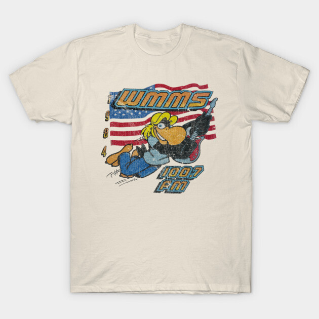 Vintage Wmms 101 fm 90s - Vintage - T-Shirt | TeePublic