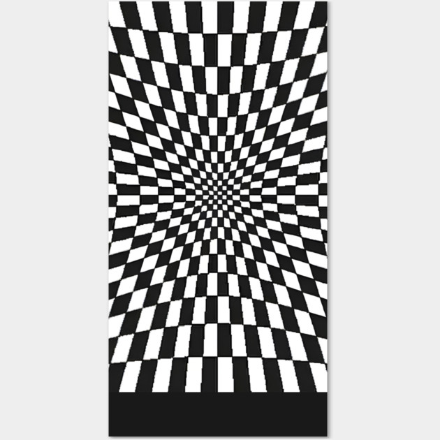 Trippy Black and White checkered racing flag - Racing Car Pattern ...