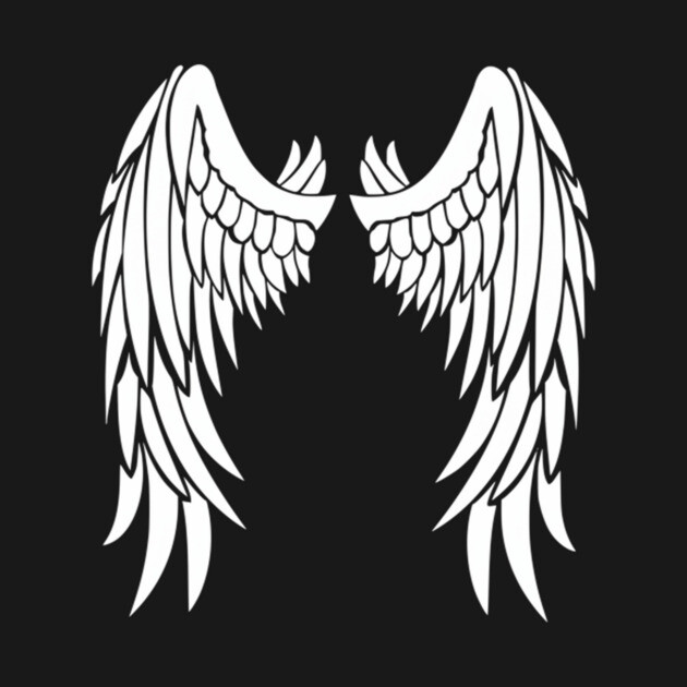 Angel Wings On Back - Angel Wings Back - T-Shirt | TeePublic