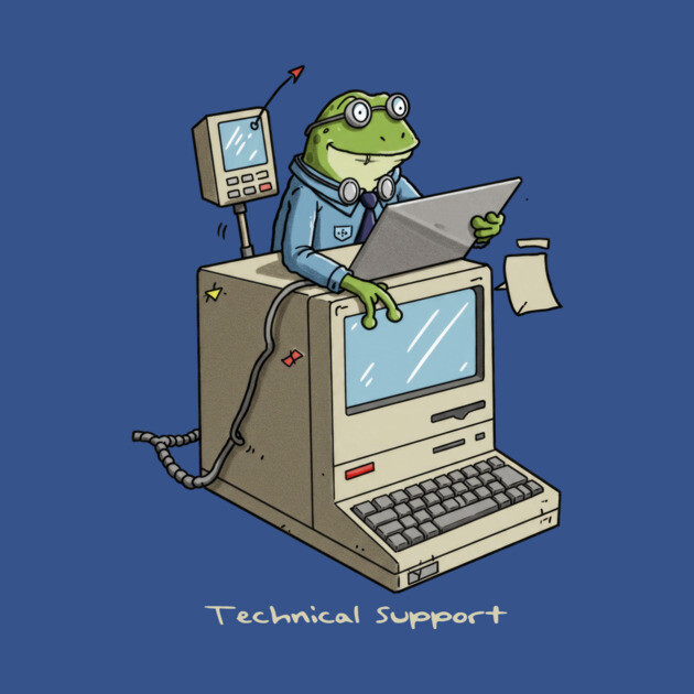 Retro PC 60s, toad as tehnical support, funny - Retro Technology - T ...