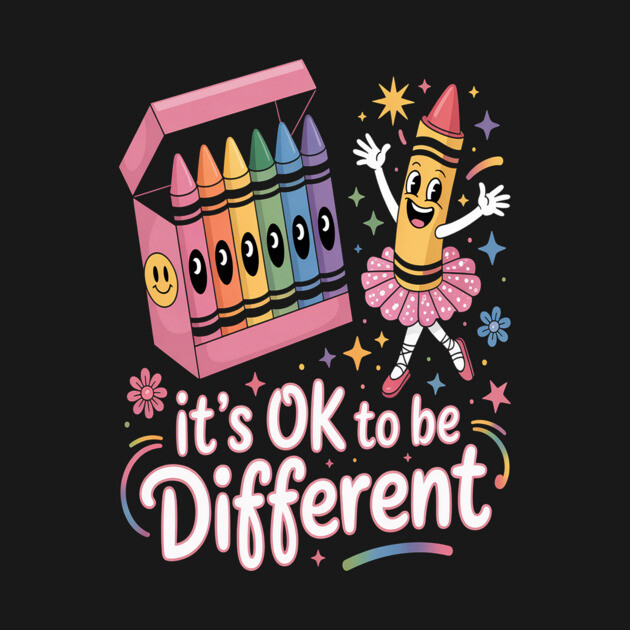 Its OK to be Different Crayons Autism Awareness - Its Ok To Be ...