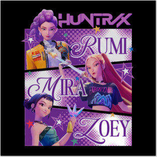 Huntrix Rumi Anime K Pop Demon Hunter Posters and Art Prints for Sale ...