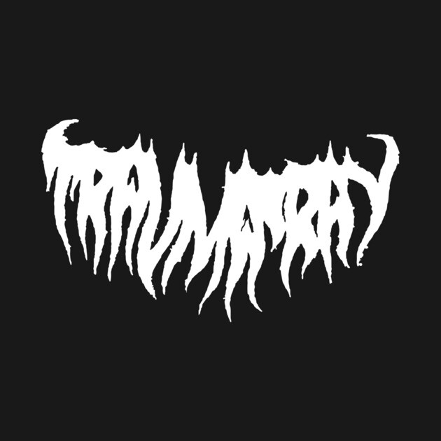 The White Trauma Ray Band logo - Traumaray - T-Shirt | TeePublic