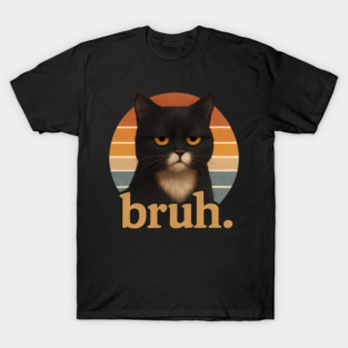 bruh face cat