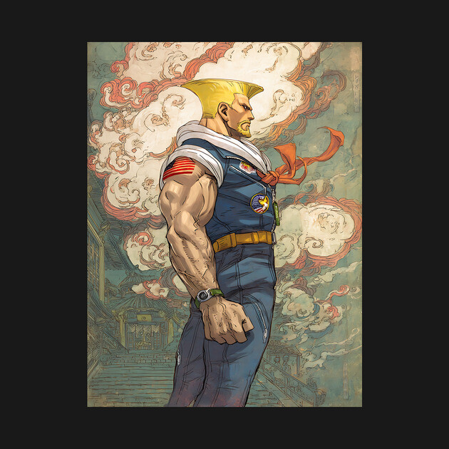 Guile Street Fighter Fanart - Guile - T-Shirt | TeePublic