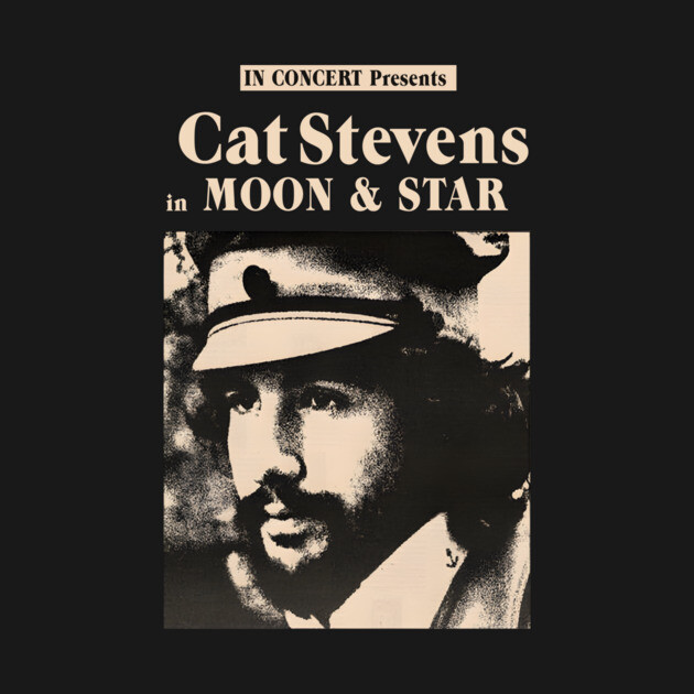 Moon And Star Singer 90s - Cat Singer Stevens - T-Shirt | TeePublic