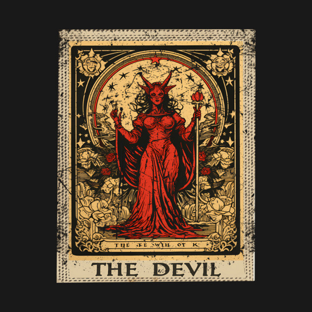 The Devil Tarot Card - Devil Tarot Card - T-Shirt | TeePublic