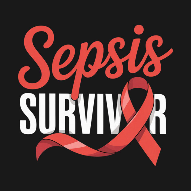 Sepsis Awareness - Red Ribbon - Sepsis Survivor - Sepsis Awareness - T ...