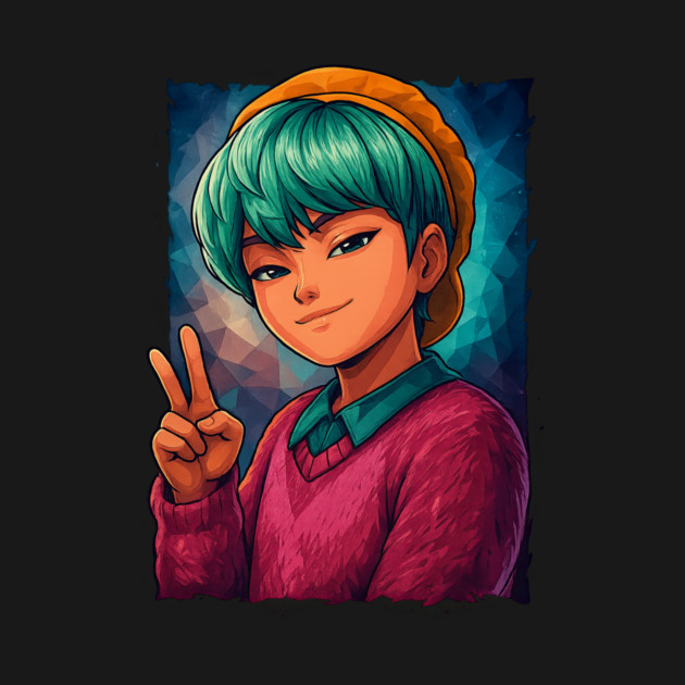 Baby Saja Peace-Sign Tee – K-Pop Demon Hunters Chibi Fan Art - Kpop ...