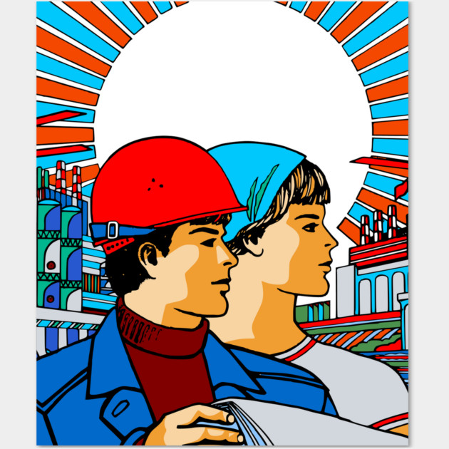 soviet worker poster