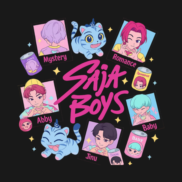 Saja Boys Boy Band, Kpop Demon Inspired Movie, Bootleg Retro Movie, Demon Hunters, Huntrix ...