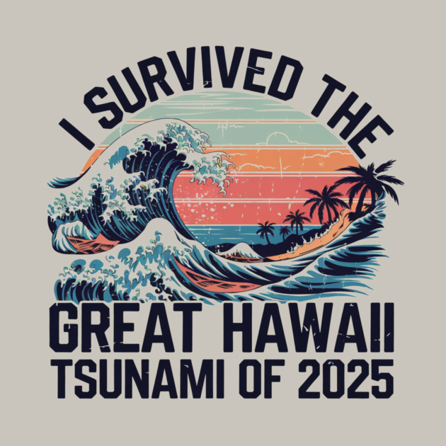 I Survived The Great Hawaii Tsunami of 2025 - Tsunami - Bag | TeePublic