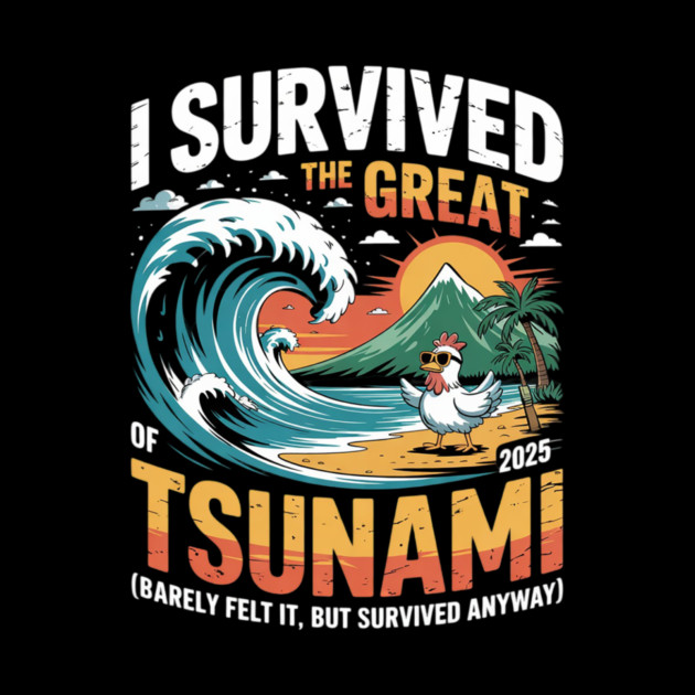 I Survived The Great Hawaii Tsunami of 2025 Saying 14 - I Survived The ...