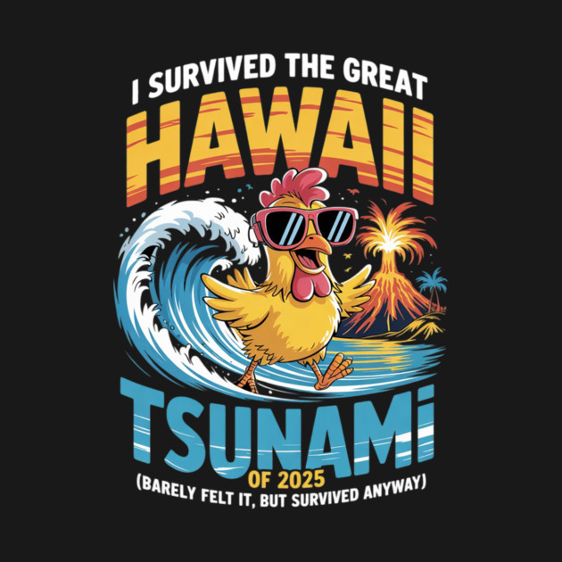 I Survived The Great Hawaii Tsunami of 2025 Saying - I Survived The ...