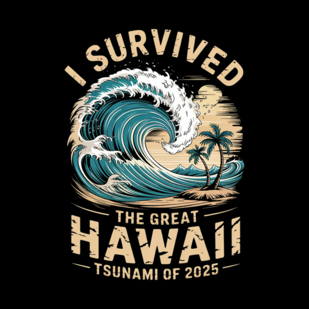 I Survived The Great Hawaii Tsunami of 2025 Saying1 - I Survived The ...