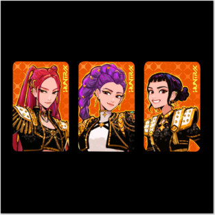Huntrix Golden Trio Posters and Art Prints for Sale | TeePublic