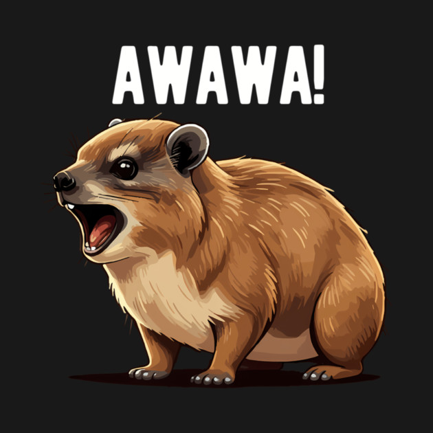 Rock Hyrax Awawa Groundhog - Rock Hyrax Lover - T-Shirt | TeePublic
