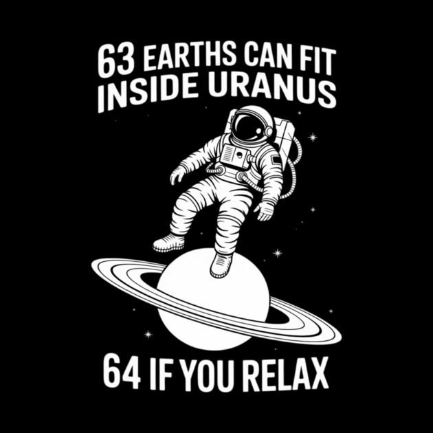 63 Earths Can Fit Inside Uranus Planet Gift - 63 Earths Can Fit Inside ...
