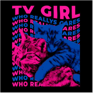 Tv Girl Who Really Cares Cats Posters and Art Prints for Sale | TeePublic