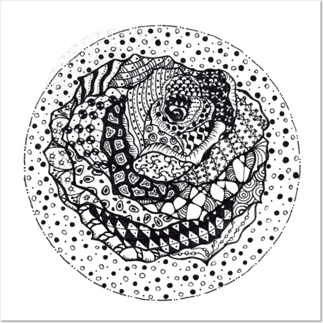 zentangle rose patterns