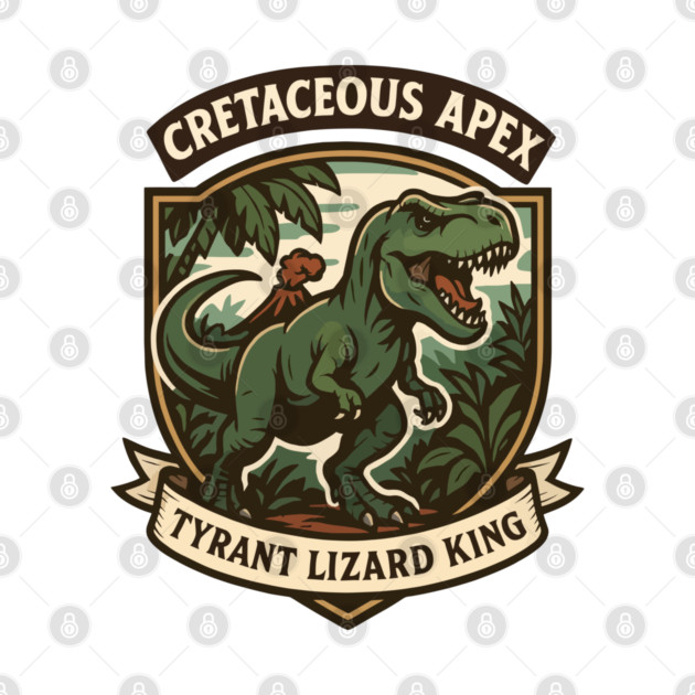 Cretaceous Apex Tyrant Lizard King T-Rex Dinosaur Art - T Rex - T-Shirt ...