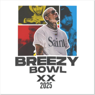 Chris Brown Breezy Bowl Xx Tour 2025 Posters and Art Prints for Sale ...