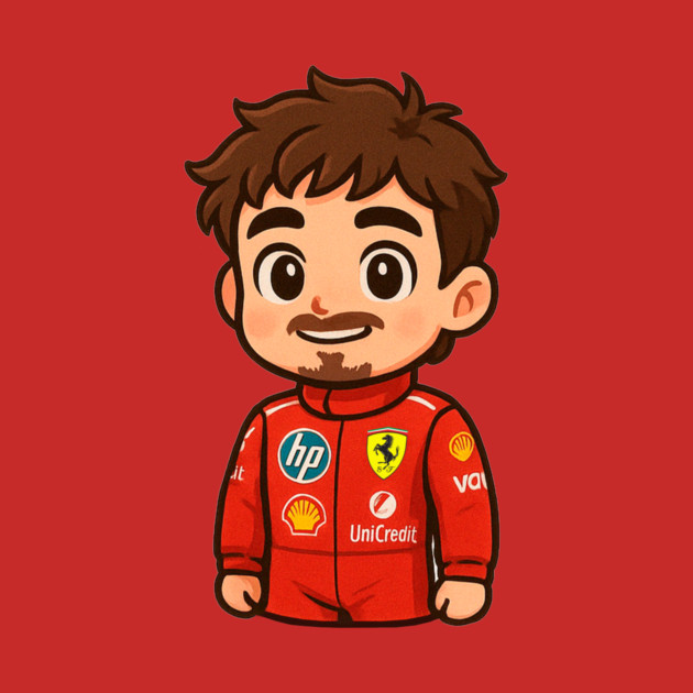 CHARLES LECLERC | CHIBI STICKER | F1 DRIVER - Leclerc - T-Shirt | TeePublic