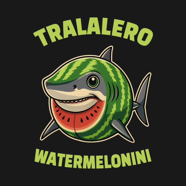 Tralalero Watermelonini - Funny Italian Brainrot Watermelon Shark ...