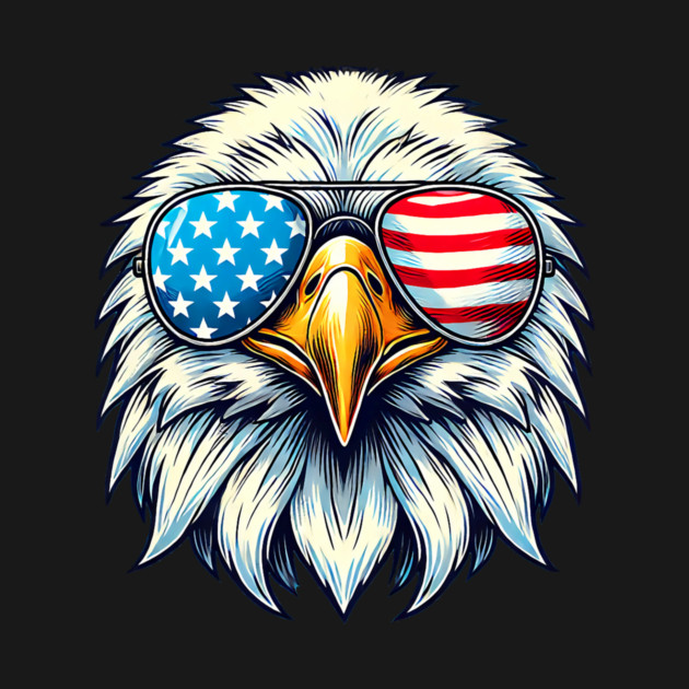4th of July Patriotic Eagle Sunglasses USA American US Flag - American ...