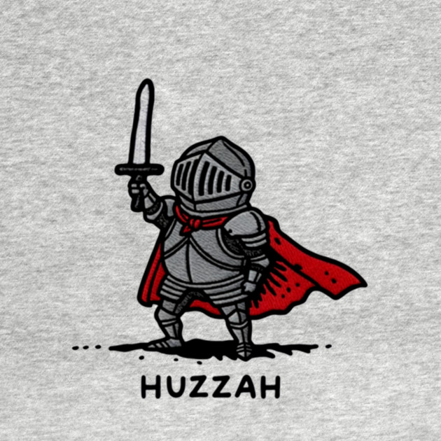 Huzzah Frog Knight Funny Sword Designed - Huzzah Frog - T-Shirt | TeePublic