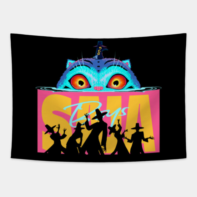 Saja Boys KPOP Demon Hunter Cat Pop Art - Demon Hunters Kpop - Tapestry ...