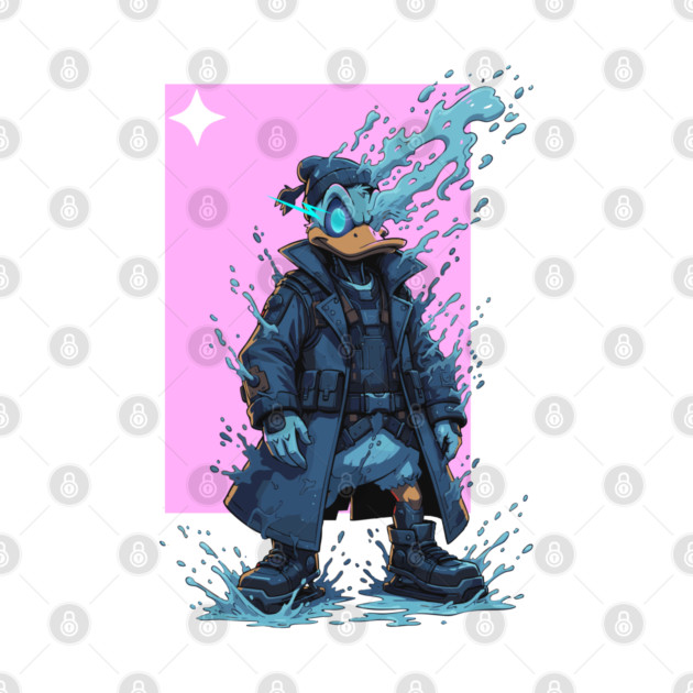 Duck Cyber Punk Halloween - Donald Duck - T-Shirt | TeePublic