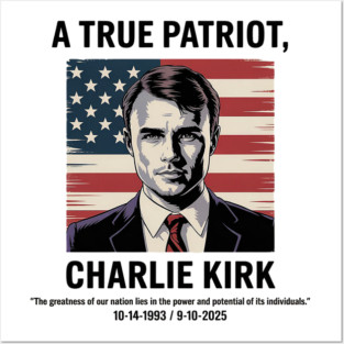 Charlie Kirk Posters and Art Prints for Sale | TeePublic