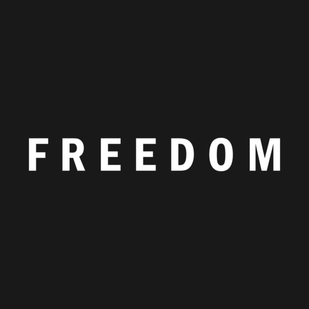 Charlie Kirk Freedom Bold Typography Statement Design - Charlie Kirk ...