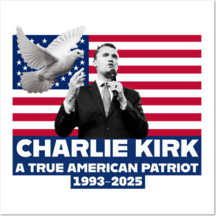 Charlie Kirk Posters and Art Prints for Sale | TeePublic