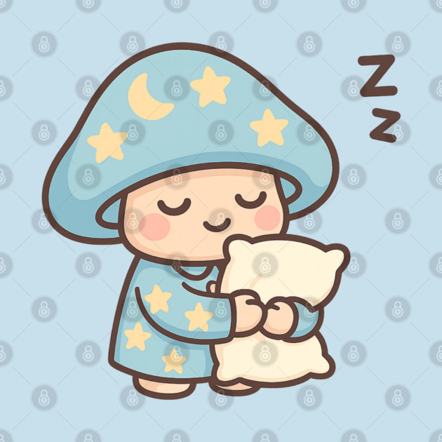 Dreamcap the Sleeper – Cute Cozy Mushroom Cartoon Character - Cute ...