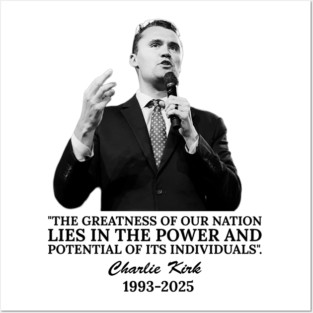 Charlie Kirk Posters and Art Prints for Sale | TeePublic