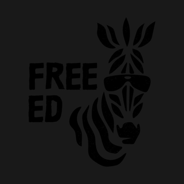 Runaway Zebra Free Ed The Tennessee Zebra - Funny Zebra Meme - T-Shirt ...