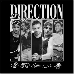 one direction signed poster