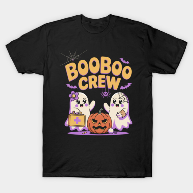 Boo Boo Crew Ghost Doctor Nurse Halloween - Ghost - T-Shirt | TeePublic