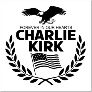 Forever In Our Hearts Charlie Kirk Merch for Sale | TeePublic