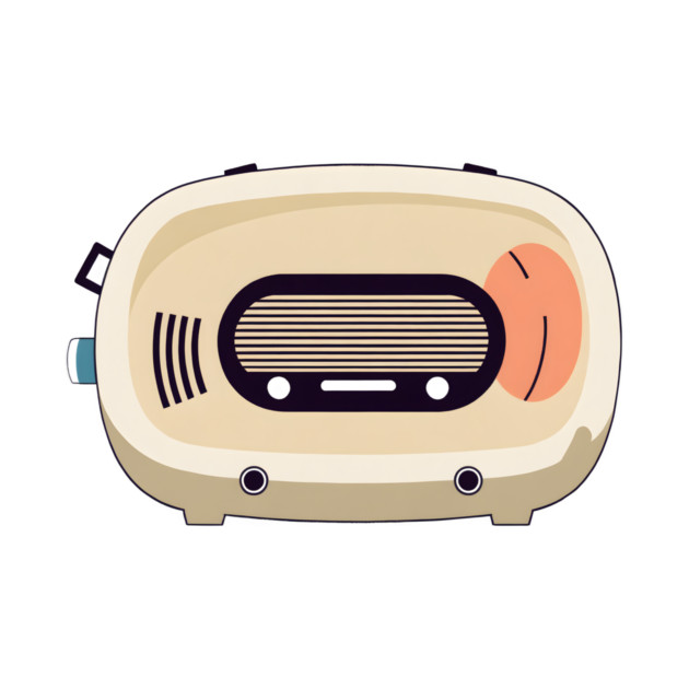 Analog Wave Radio - Soft Retro Icon - Retro Radio - T-Shirt | TeePublic