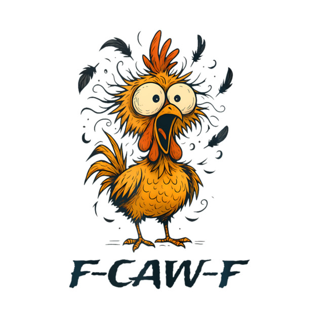 F Caw F Chicken Bird - F Caw F - T-Shirt | TeePublic