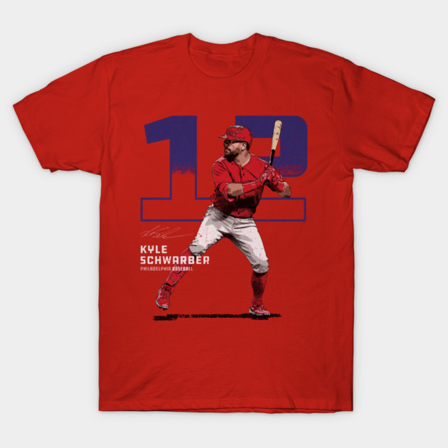 Kyle - Schwarber Philadelphia Outline - Baseball - T-Shirt | TeePublic