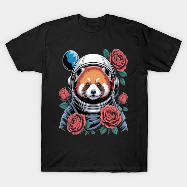 Red Panda Astronaut - Red Panda Astronaut - T-Shirt | TeePublic