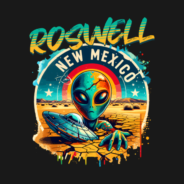 Roswell New Mexico Alien Ufo - Alien Roswell New Mexico - T-Shirt ...