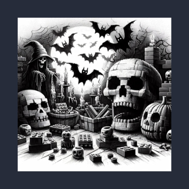 Lego Haunted Warlocks Lair - Lego - T-Shirt | TeePublic