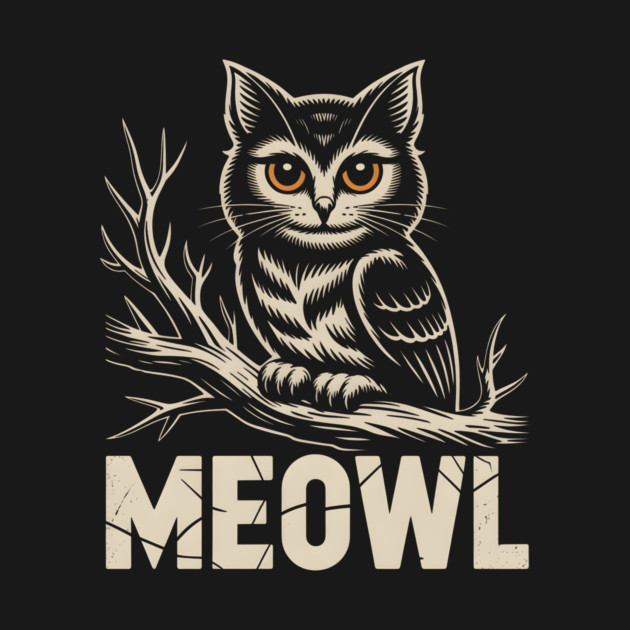 Meowl - This Meowl artwork is ideal for teenagers who enjoy memes and ...